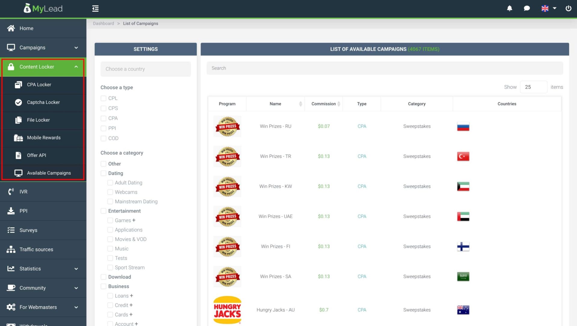 MyLead Affiliate Network Review in 2025 - Affroom