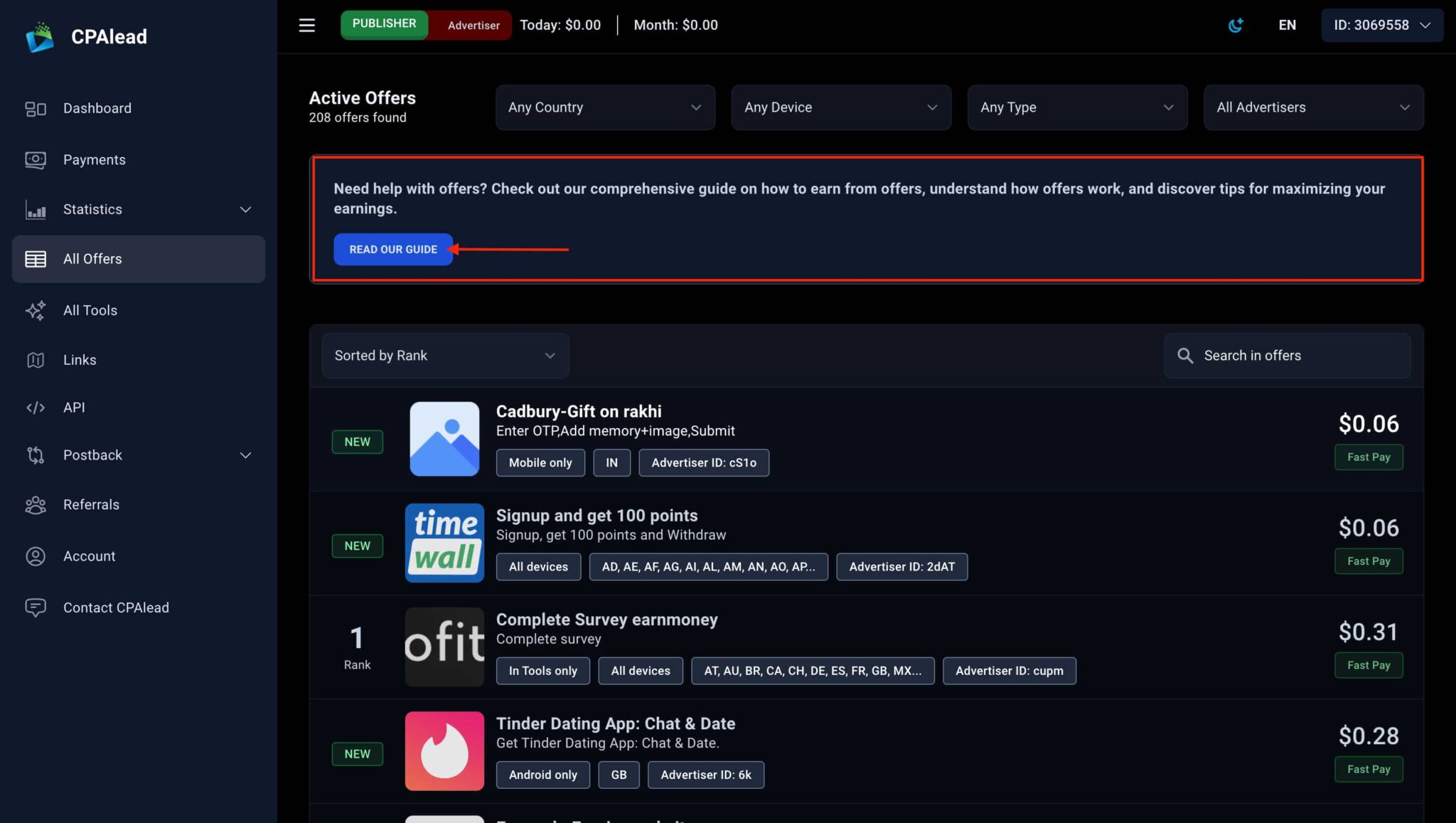 CPAlead CPA Network Review in 2025 - Affroom