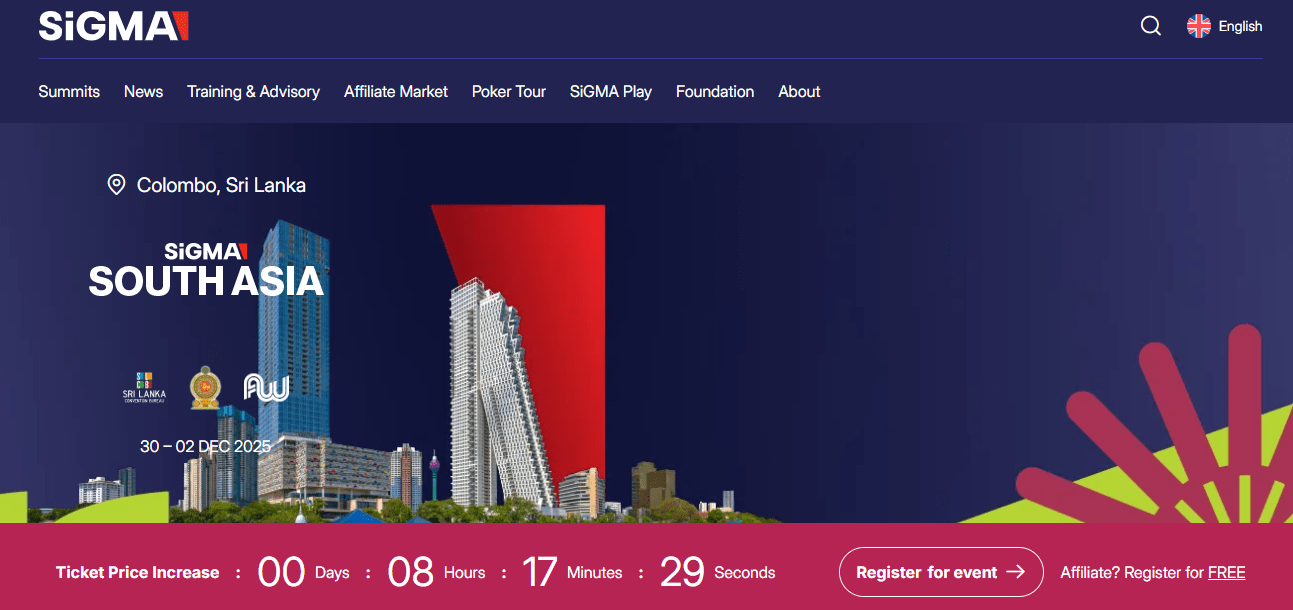 SiGMA South Asia 2025: iGaming & Affiliate Conference in Sri Lanka ...