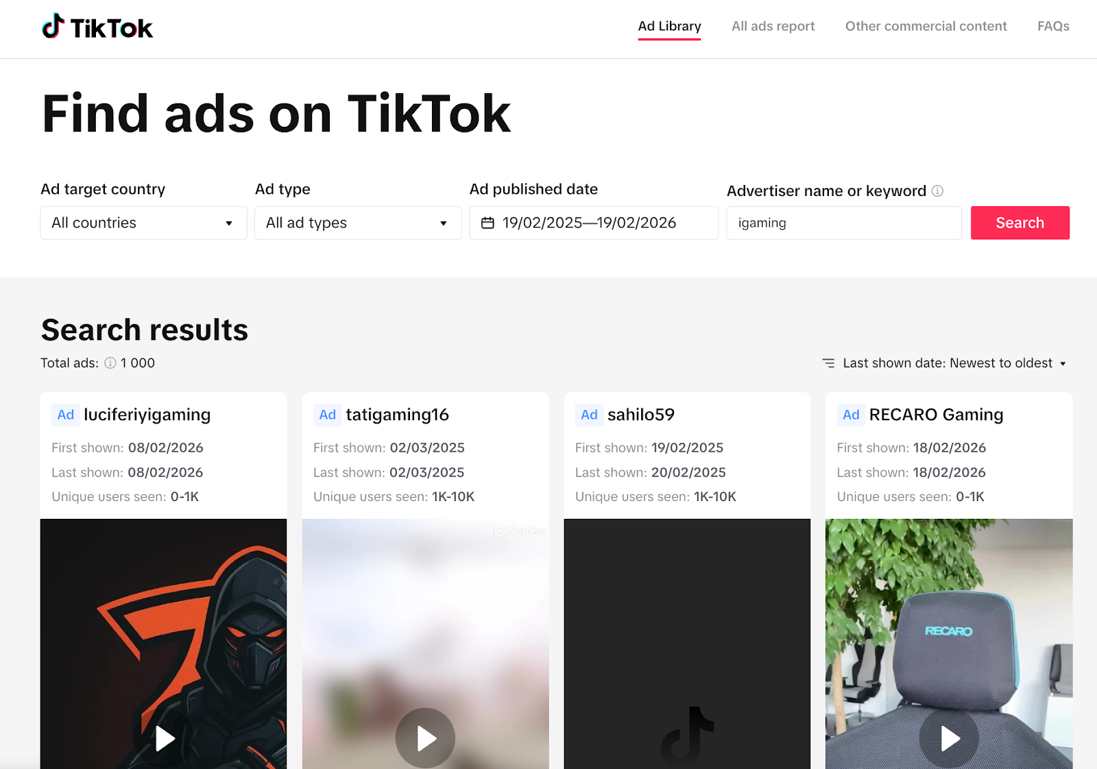 TikTok Ads Library: How to Find and Analyze Ads - Affroom
